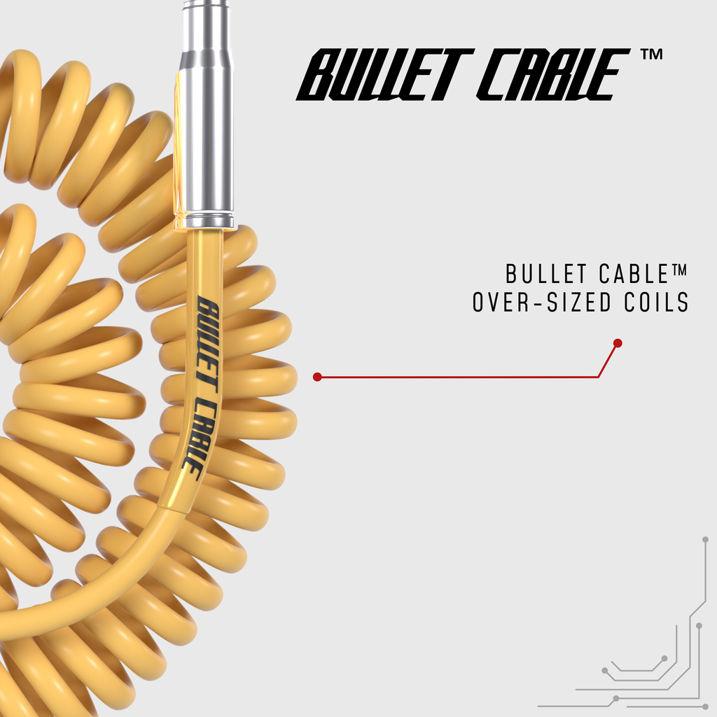 Bullet Cable 15′ Classic Gold Coil Cable – Perfect Pairing for Your ...