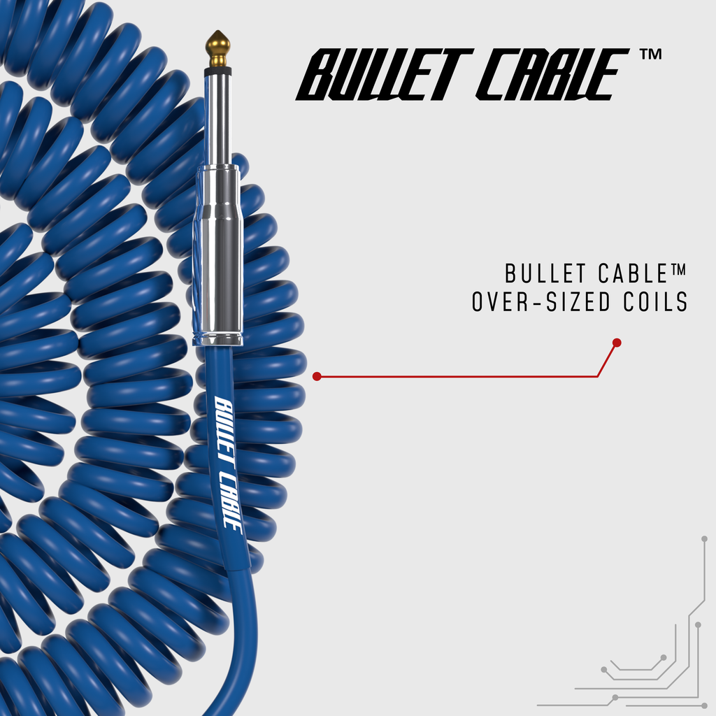 Bullet Cable 30′ Coil Silent Blue Cable – Silent Performance, Legendary ...