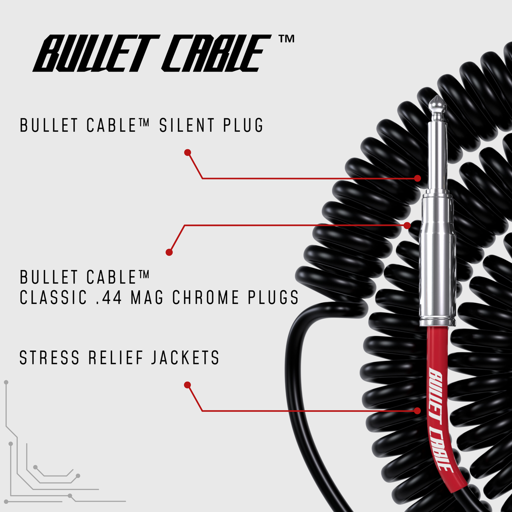 Bullet Cable 30′ Coil Silent Black Cable – Silent Performance ...