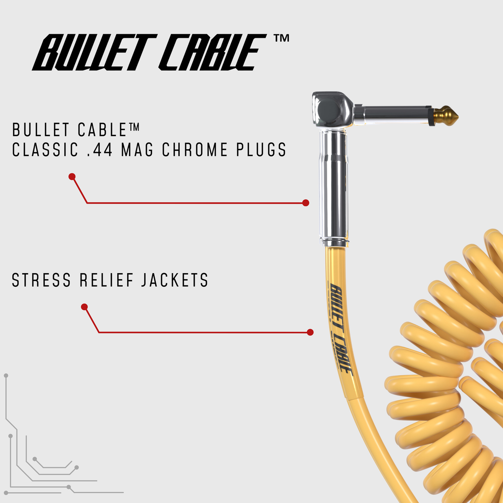 Bullet Cable 15′ Classic Gold Coil Cable – Perfect Pairing for Your ...