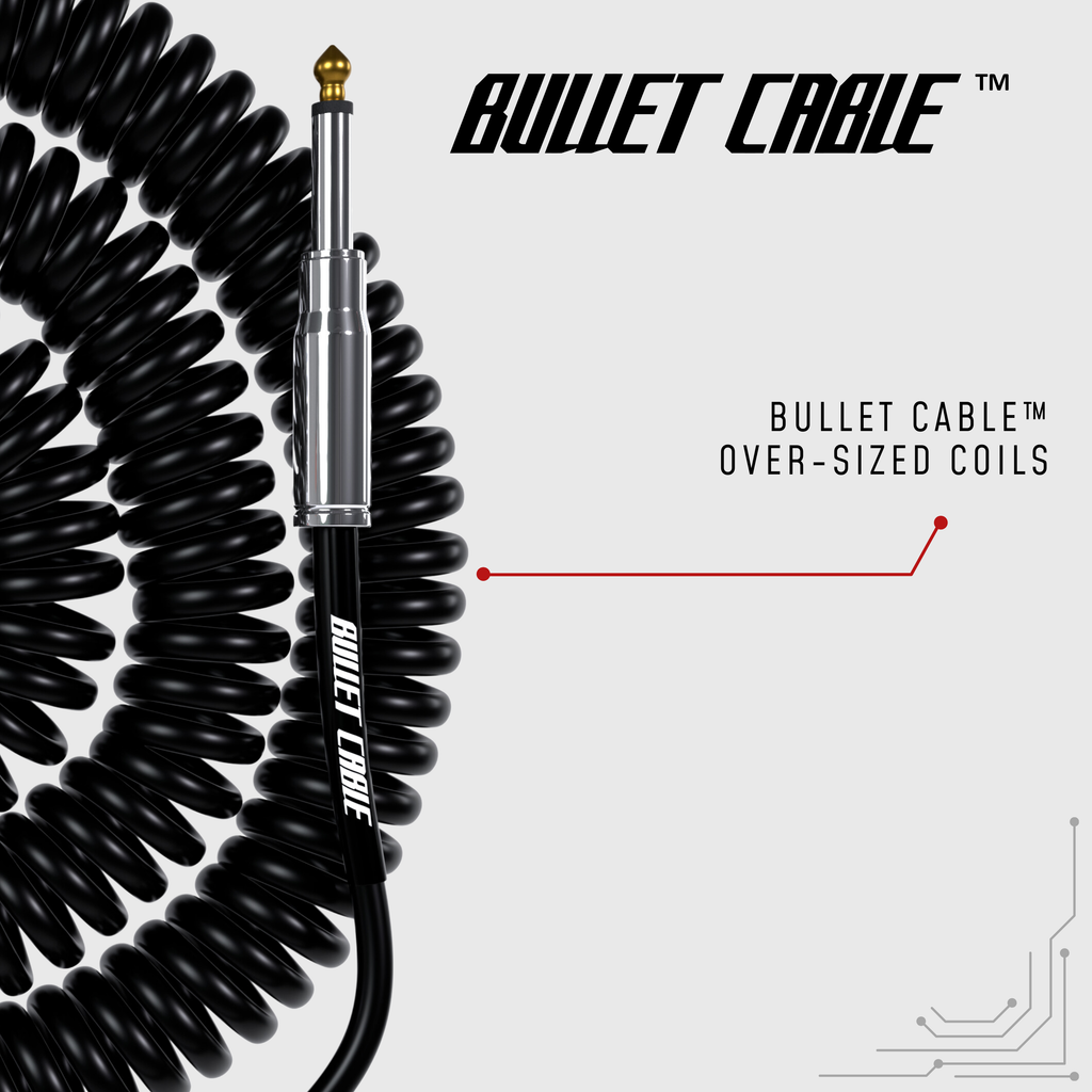 Bullet Cable 30′ Coil Silent Black Cable – Silent Performance ...