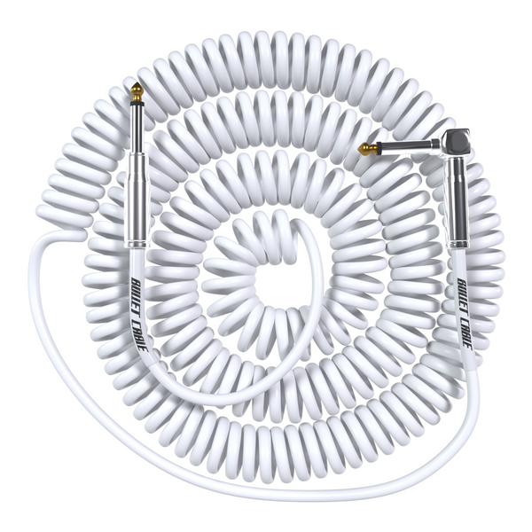 Bullet Cable 30′ Classic White Coil Cable – Iconic Design, Superior Sound