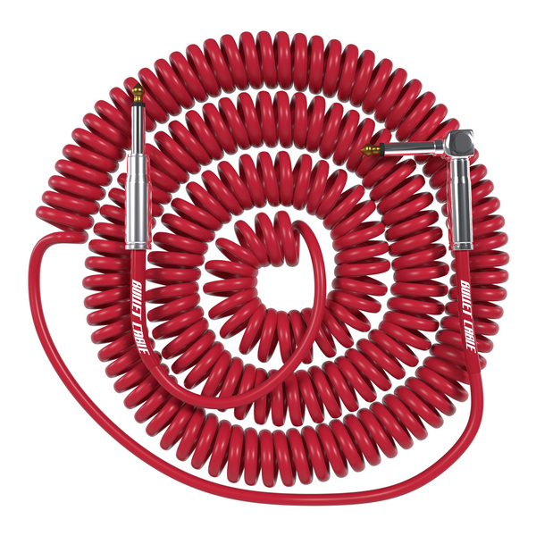 Bullet Cable 30′ Classic Red Coil Cable – Bold Design, Unmatched ...